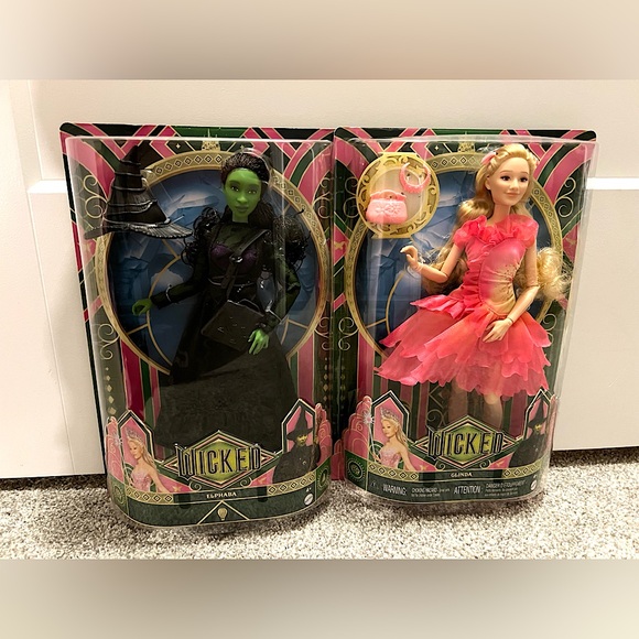 Barbie | Toys | Wicked Elphaba And Glinda Doll Set With Url Misprint ...
